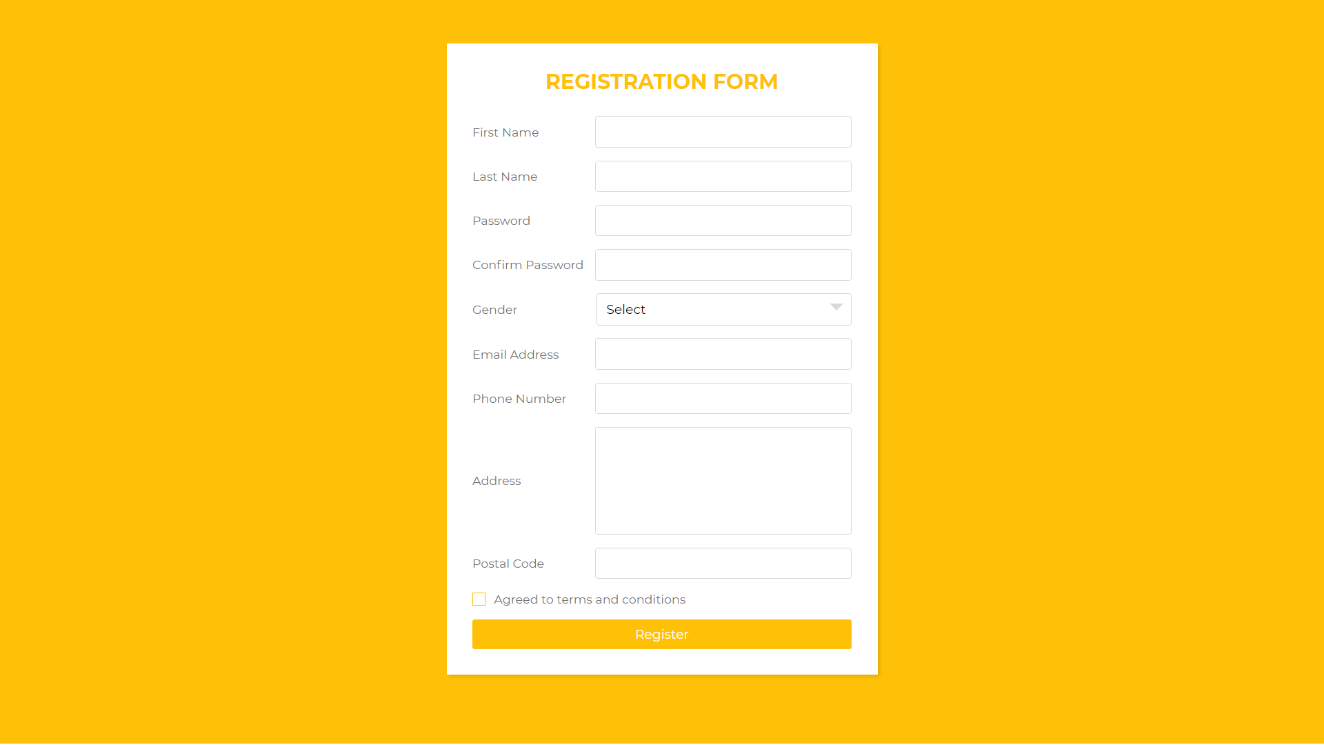 15 HTML Registration Form Examples And Code AppCode