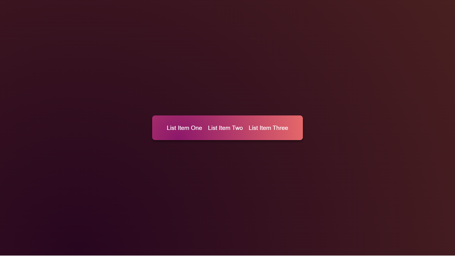 How To Align An HTML List Side By Side AppCode