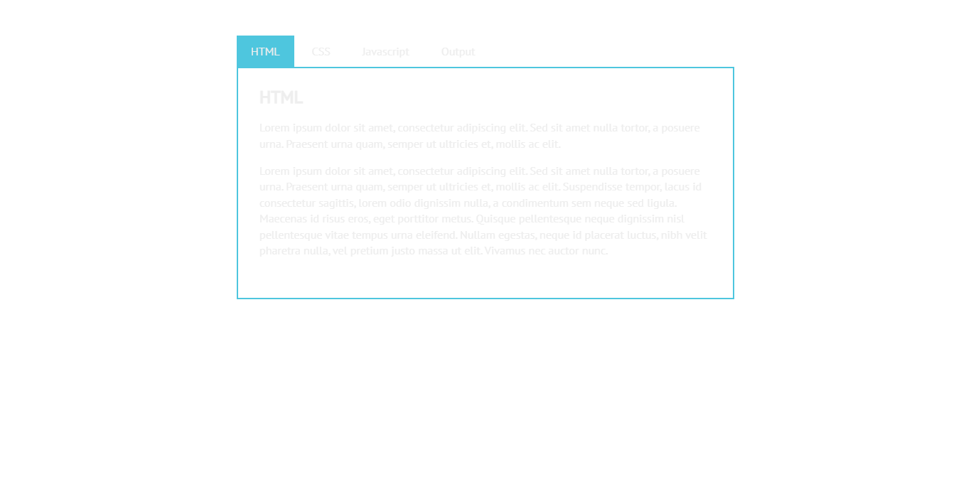 32 CSS Tab Examples And Code AppCode