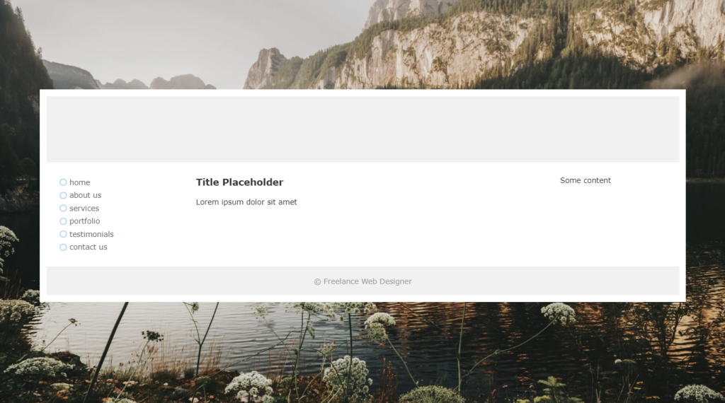 Create A Three Column Layout Using Pure CSS And Background Image AppCode